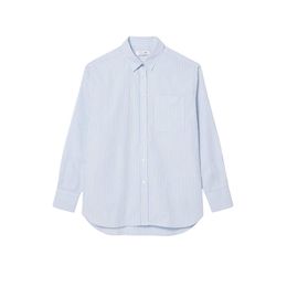 Lacoste Blouse female size XXL Light blue / White