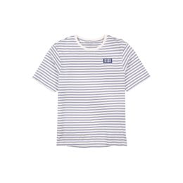 name it T-Shirt 'NKMKRISTIAN' Jungen Gr&ouml;&szlig;e 122/128 blau / wei&szlig;