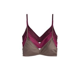 The Set Bikinitop Damen Gr&ouml;&szlig;e M braun / bordeaux / merlot