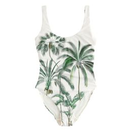 next Badeanzug Damen Gr&ouml;&szlig;e M/L creme / gr&uuml;n