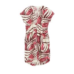 s.Oliver Kleid Damen Gr&ouml;&szlig;e 36 hellbeige / schoko / melone Sommerkleid