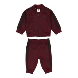 Adidas Originals Jogginganzug 'SUPERSTAR' Jungen Gr&ouml;&szlig;e 104 burgunder / schwarz