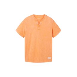 Tom Tailor T-Shirt 'Serafino' Herren Gr&ouml;&szlig;e S hellorange / wei&szlig;