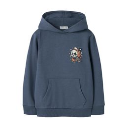 name it Sweatshirt 'NKMBASTIAN' Jungen Gr&ouml;&szlig;e 146/152 saphir / hellgr&uuml;n / hummer / offwhite