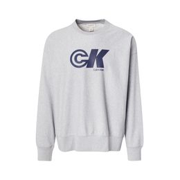 Calvin Klein Jeans Sweatshirt male size S Dark blue / Grey