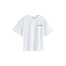 Next Shirt female size S/M Emerald / White