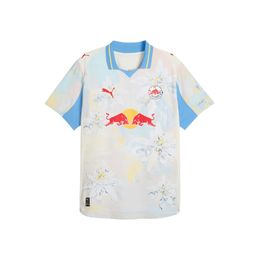 Puma Performance Shirt boy size 140 Beige / Blue / Yellow / Red / White