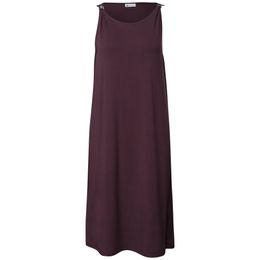 Street One Knielanges Kleid mit Schnallendetail Damen Gr&ouml;&szlig;e 36 dunkelrot Sommerkleid
