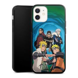 DeinDesign iPhone 12 mini Handy Slim Case extra d&uuml;nn Silikon Handyh&uuml;lle schwarz H&uuml;lle Hokage Official Licensed Product Naruto Shippuden Silikon Slim Case