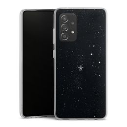 DeinDesign Galaxy A52s 5G Handy Silikon H&uuml;lle Case transparent Handyh&uuml;lle Space Astronaut Weltall Silikon Case