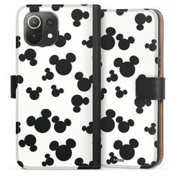 DeinDesign Xiaomi Mi 11 Lite 5G Handy Klapph&uuml;lle Handyh&uuml;lle aus Kunst Leder schwarz Flip Case Mickey Mouse Official Licensed Product Disney Sideflip mit langer 