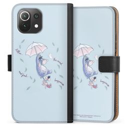 DeinDesign Xiaomi Mi 11 Lite 5G Handy Klapph&uuml;lle Handyh&uuml;lle aus Kunst Leder schwarz Flip Case Winnie The Pooh Eeyore Official Licensed Product Disney Sideflip 