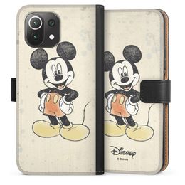 DeinDesign Xiaomi Mi 11 Lite 5G Handy Klapph&uuml;lle Handyh&uuml;lle aus Kunst Leder schwarz Flip Case Water Colour Official Licensed Product Sideflip mit langer Lasche