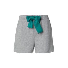 Pieces Shorts 'PCCHILLI' Damen Gr&ouml;&szlig;e 36 graumeliert / petrol