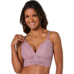 w&auml;schepur Damen Schalen-BH ohne B&uuml;gel mit vorgeformten Cups mauve Gr&ouml;&szlig;e 90A