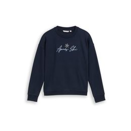 Tom Tailor Sweatshirt female size S Light blue / Dark blue