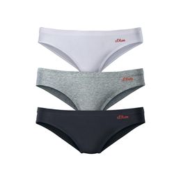 s.Oliver Slip Damen Gr&ouml;&szlig;e XS graumeliert / rot / schwarz / offwhite