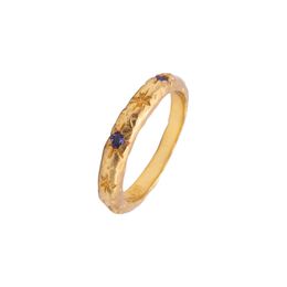 Haze&Glory Haze&glory Ring 'Starlover' Damen Gr&ouml;&szlig;e 56 indigo / gold