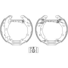 TEXTAR Bremsbackensatz Shoe Kit Pro 84061602 f&uuml;r Peugeot Fiat Citro&euml;n