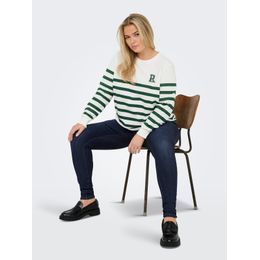 Only sheego Gro&szlig;e Gr&ouml;&szlig;en Skinny-fit-Jeans, dark blue denim, Gr&ouml;&szlig;e 52 - Damen