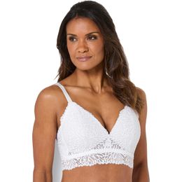 w&auml;schepur Damen Schalen-BH ohne B&uuml;gel mit vorgeformten Cups wei&szlig; Gr&ouml;&szlig;e 90A