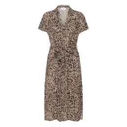 Saint Tropez Kleid 'Vega' Damen Gr&ouml;&szlig;e 38 beige / dunkelbraun Sommerkleid