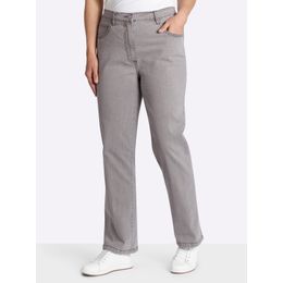 sheego Gro&szlig;e Gr&ouml;&szlig;en 5-Pocket-Jeans mit Baumwoll-Stretch, grey-denim, Gr&ouml;&szlig;e 23 - Damen