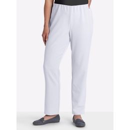 sheego Gro&szlig;e Gr&ouml;&szlig;en Stretch-Hose mit innenliegendem Dehnbund, wei&szlig;, Gr&ouml;&szlig;e 23 - Damen