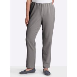 sheego Gro&szlig;e Gr&ouml;&szlig;en Stretch-Hose mit innenliegendem Dehnbund, grau, Gr&ouml;&szlig;e 26 - Damen