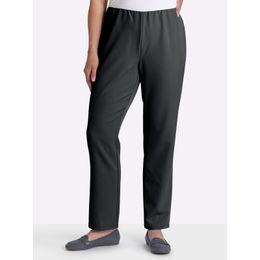 sheego Gro&szlig;e Gr&ouml;&szlig;en Stretch-Hose mit innenliegendem Dehnbund, anthrazit, Gr&ouml;&szlig;e 235 - Damen