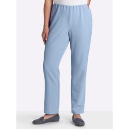 sheego Gro&szlig;e Gr&ouml;&szlig;en Stretch-Hose mit innenliegendem Dehnbund, eisblau, Gr&ouml;&szlig;e 48 - Damen