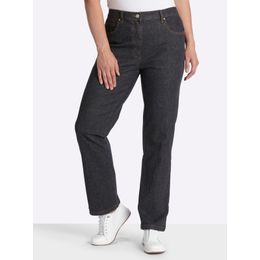 sheego Gro&szlig;e Gr&ouml;&szlig;en 5-Pocket-Jeans mit Baumwoll-Stretch, black-denim, Gr&ouml;&szlig;e 22 - Damen