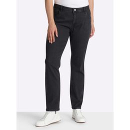sheego Gro&szlig;e Gr&ouml;&szlig;en 5-Pocket-Jeans mit schmalen Beinen, black-denim, Gr&ouml;&szlig;e 25 - Damen