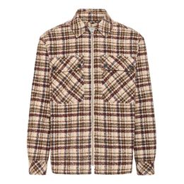 !solid Jacke 'Slade' Herren Gr&ouml;&szlig;e M blau / braun / kastanienbraun / cappuccino Sommerjacke