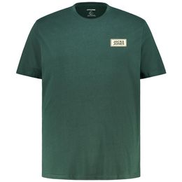 Jack & Jones Herren Gro&szlig;e Gr&ouml;&szlig;en | Jack&Jones T-Shirt mit Label-Print Farbe dunkelgr&uuml;n Gr&ouml;&szlig;e: 4XL