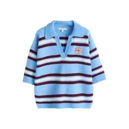 next Sweater female size XXL/XXXL Light blue / Wine red / White