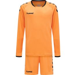 Hummel Sportanzug Jungen Gr&ouml;&szlig;e 152 hellorange / schwarz