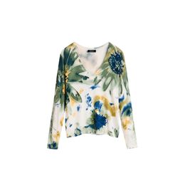 Desigual Pullover Damen Gr&ouml;&szlig;e L dunkelblau / senf / oliv / wei&szlig;
