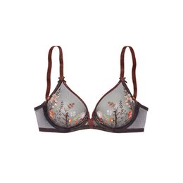 Lascana BH Damen Gr&ouml;&szlig;e 90 orange / schwarz / wei&szlig;