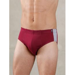 w&auml;schepur men Herren Slip, schwarz + marine + grau-meliert + dunkelrot, Gr&ouml;&szlig;e 5
