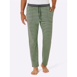 w&auml;schepur men Herren Hose lang, eucalyptus-anthrazit-gestreift, Gr&ouml;&szlig;e 52/54