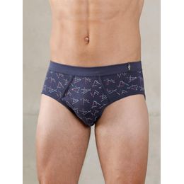 w&auml;schepur men Herren Slip, mittelblau + marine + dunkelrot, Gr&ouml;&szlig;e 5