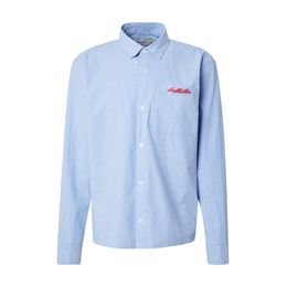 Hollister Button Up Shirt male size S Light blue / Light red