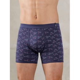w&auml;schepur men Herren Hose kurz, mittelblau + marine + dunkelrot, Gr&ouml;&szlig;e 6