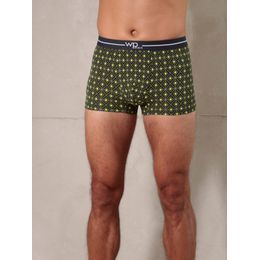 w&auml;schepur men Herren Pants, schwarz-khaki-bedruckt + schwarz + khaki, Gr&ouml;&szlig;e 6