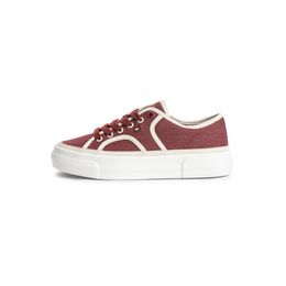 Tommy Hilfiger Sneaker Damen Gr&ouml;&szlig;e 40 bordeaux / wei&szlig; Sommerschuhe