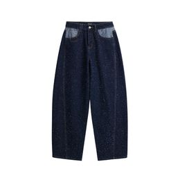 Desigual Jeans female size 30/31 Dark blue / yellow gold / White