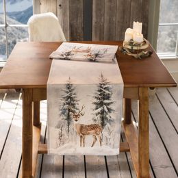 Tischl&auml;ufer "Winterhirsch"
