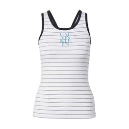 Calvin Klein Jeans Top Damen Gr&ouml;&szlig;e XXL aqua / cyanblau / schwarz / wei&szlig;