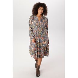 sheego Gro&szlig;e Gr&ouml;&szlig;en Tunikakleid, blau-bedruckt, Gr&ouml;&szlig;e 46 - Damen